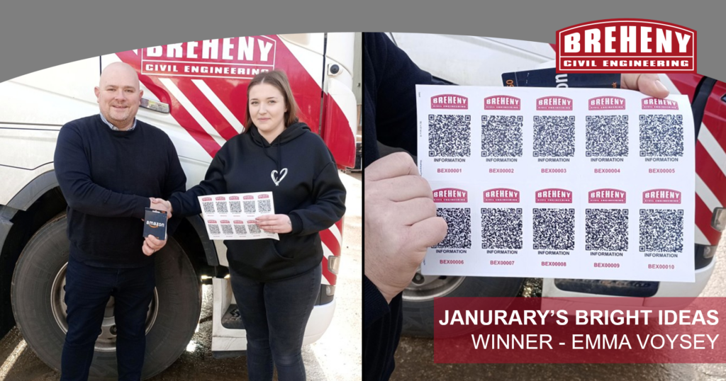 January's Bright Ideas Winner! - Breheny Civil Engineering